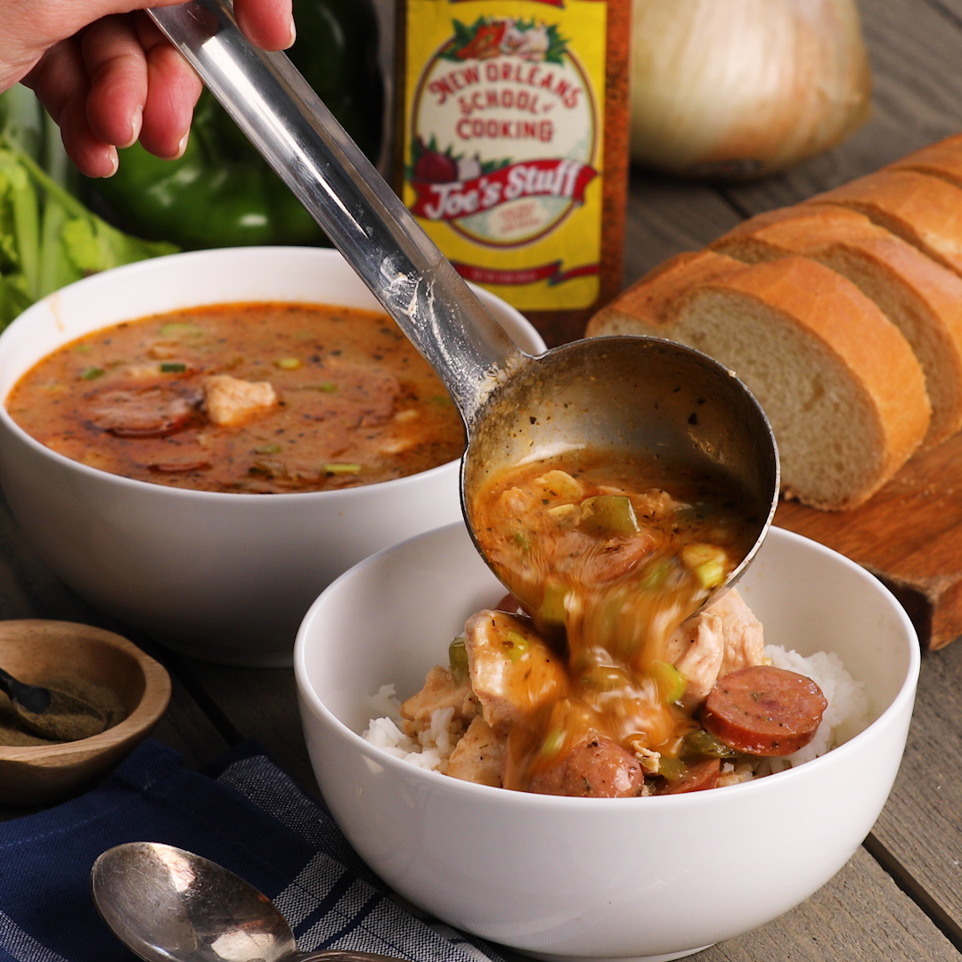 Chicken & Sausage Gumbo Recipe - New Orleans School of Cooking